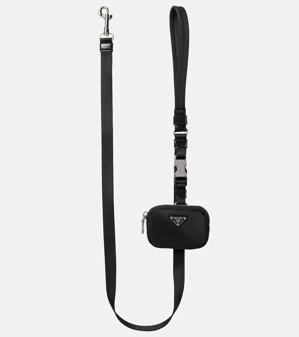 Prada Nylon Dog Leash - Black