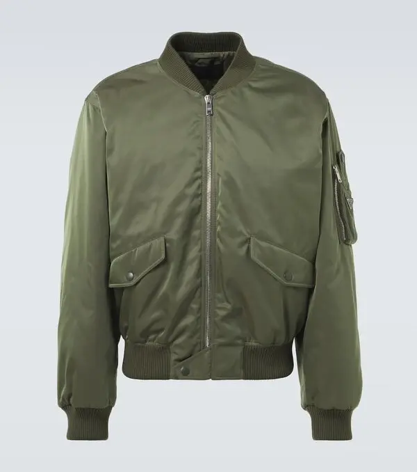 Prada Re-nylon Bomber Jacket - Green