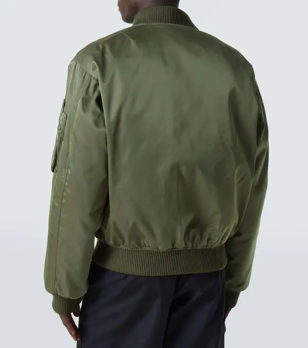Prada Re-nylon Bomber Jacket - Green