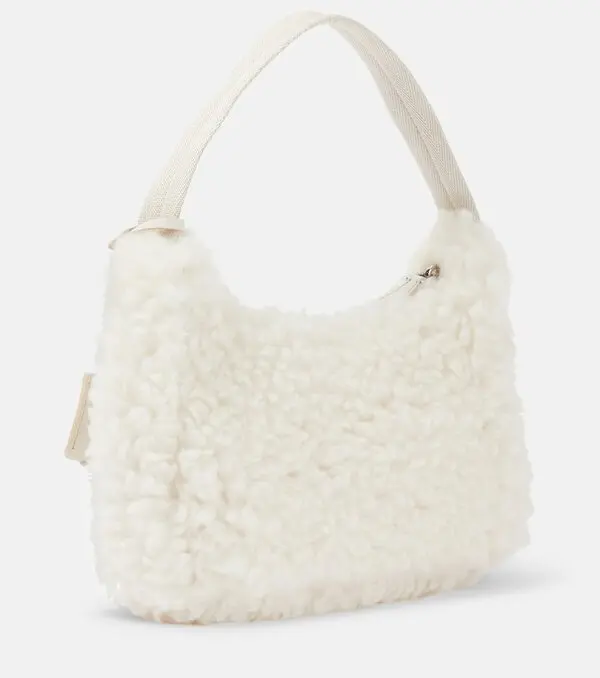 Prada Re-edition 2000 Mini Shearling Shoulder Bag