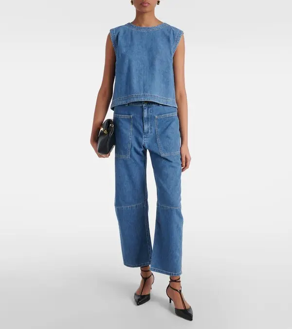 Velvet By Graham & Spencer Loren Denim Top