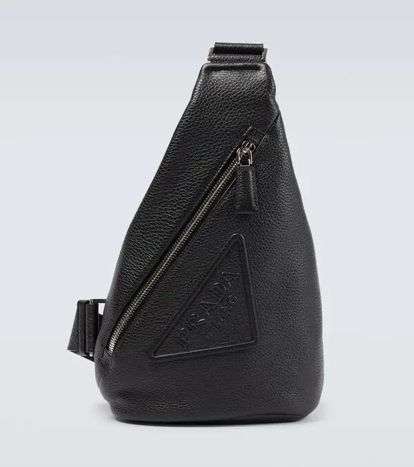 Prada Leather Crossbody Bag - Black