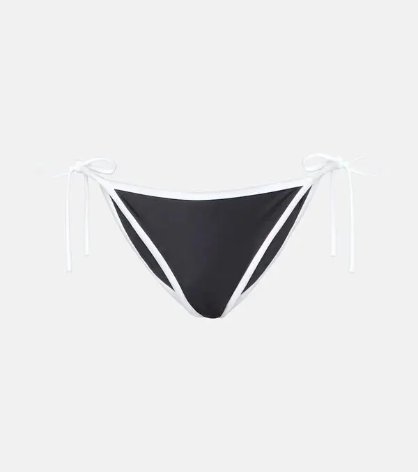 Jade Swim Ties Bikini Bottoms - Black