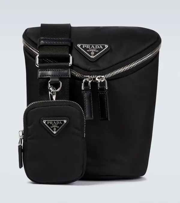 Prada Nylon Crossbody Bag - Black