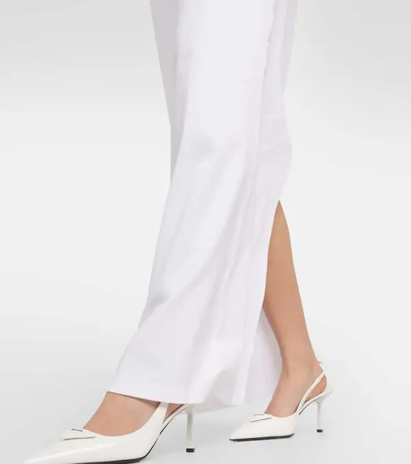 Prada Logo Cotton Jersey Maxi Dress