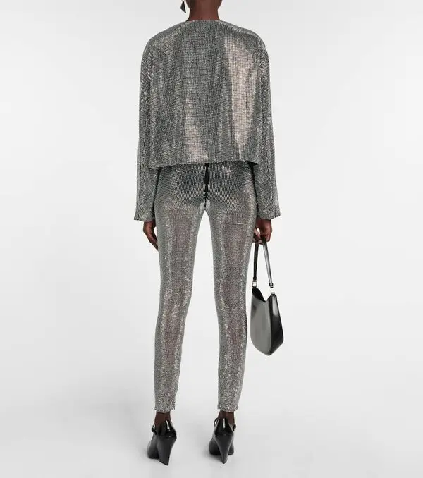 Prada Embellished Mesh Pants