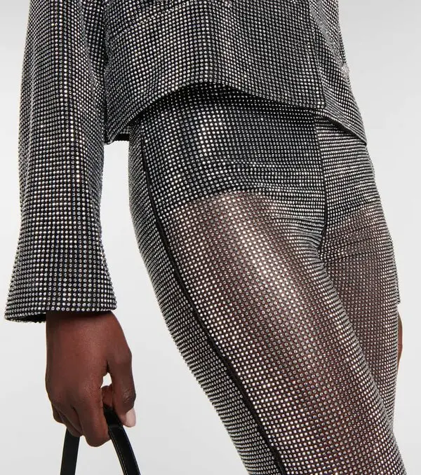 Prada Embellished Mesh Pants