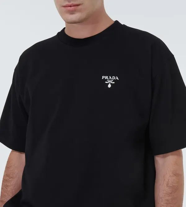 Prada Logo Cotton T-shirt