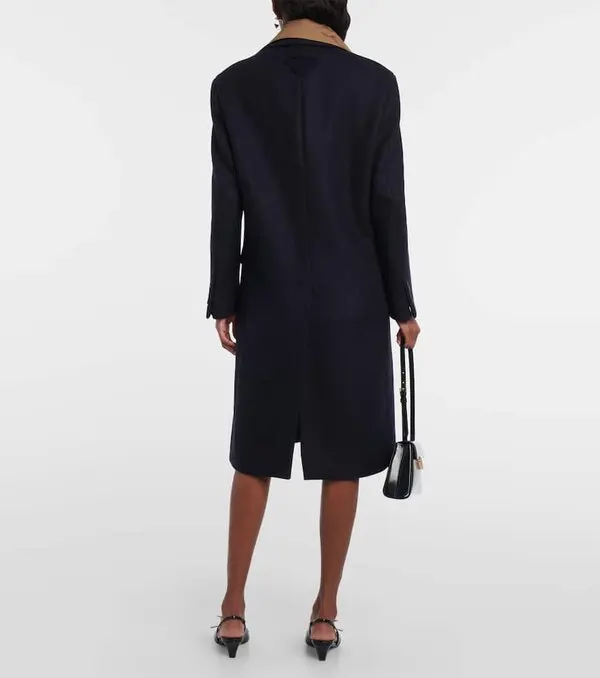 Prada Wool And Cashmere Tailored Overcoat