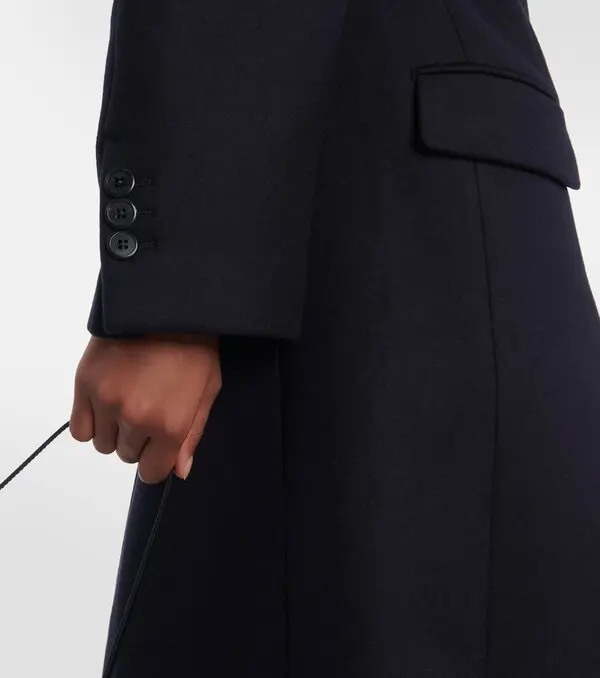 Prada Wool And Cashmere Tailored Overcoat