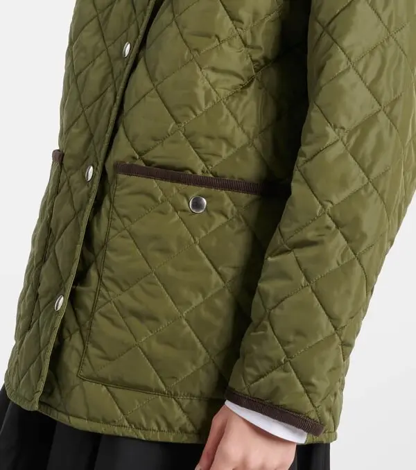 Prada Re-nylon Quilted Jacket - Green