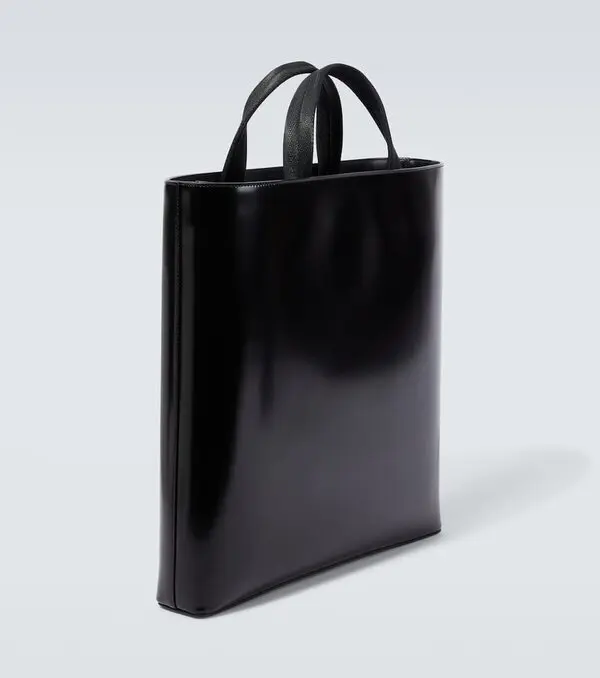 Prada Leather Tote Bag And Water Bottle Set