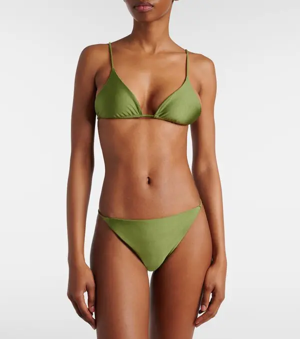 Jade Swim Bare Minimum Bikini Bottoms - Green