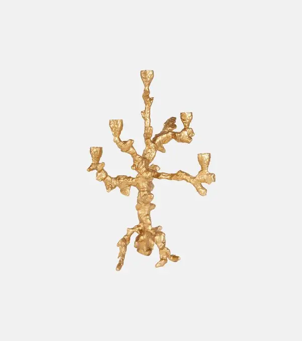POLSPOTTEN Apple Tree Large Candle Holder - Gold