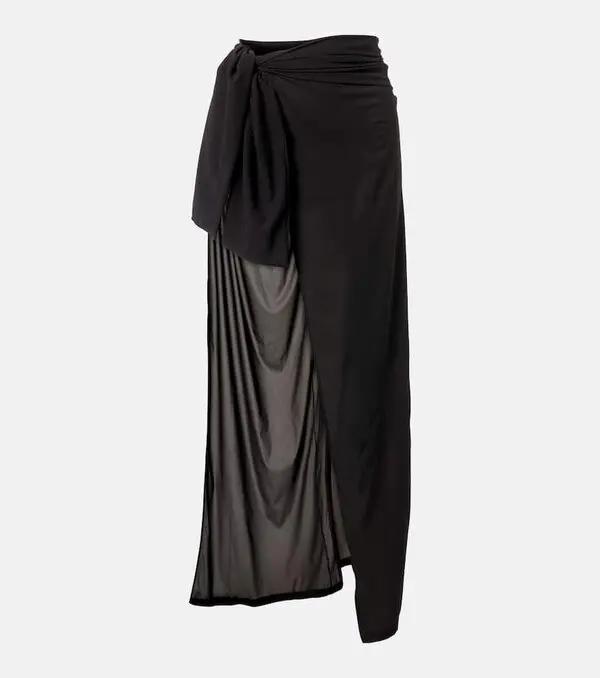 Balmain Semi-sheer Beach Cover-up - Black