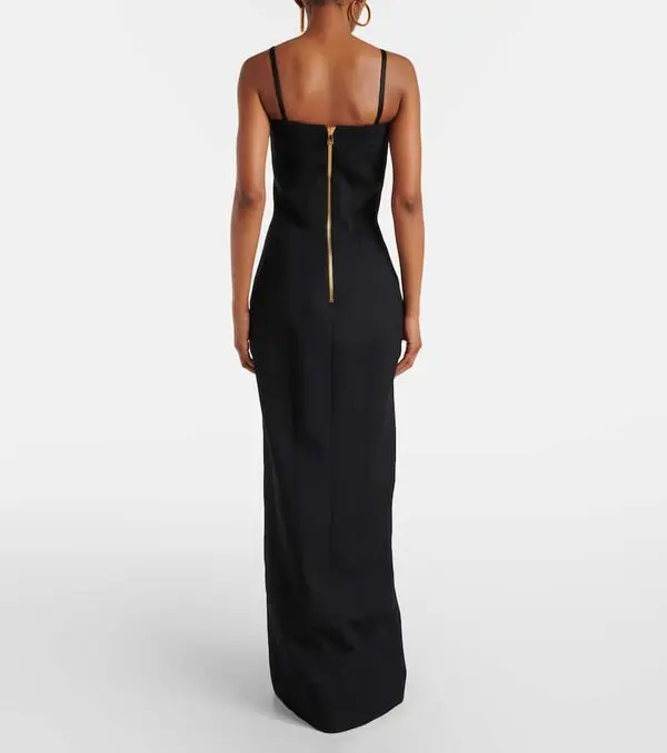 Balmain Wool Grain De Poudre Gown