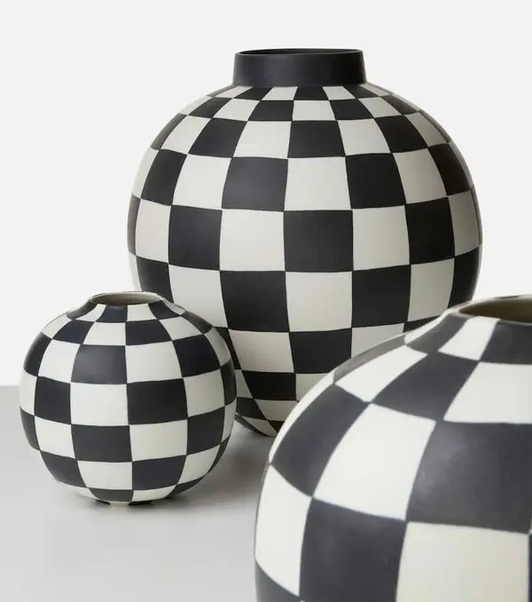 L'Objet Damier Large Vase - Multicoloured