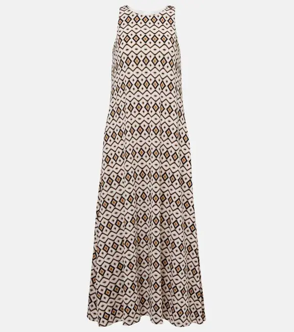 Max Mara Miki Geometric Printed Maxi Dress - Multicoloured