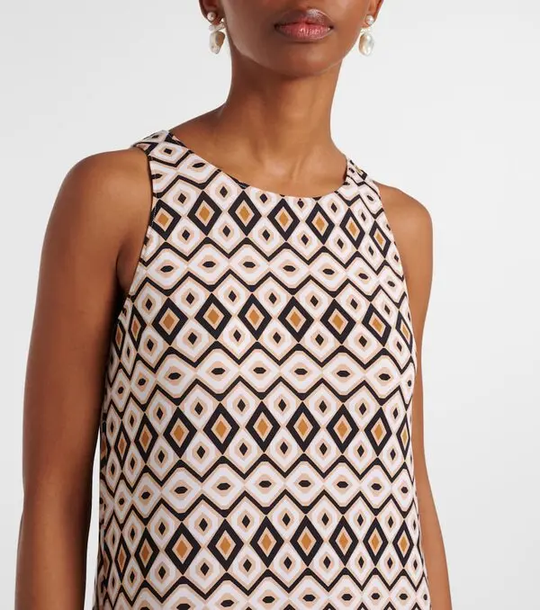 Max Mara Miki Geometric Printed Maxi Dress - Multicoloured