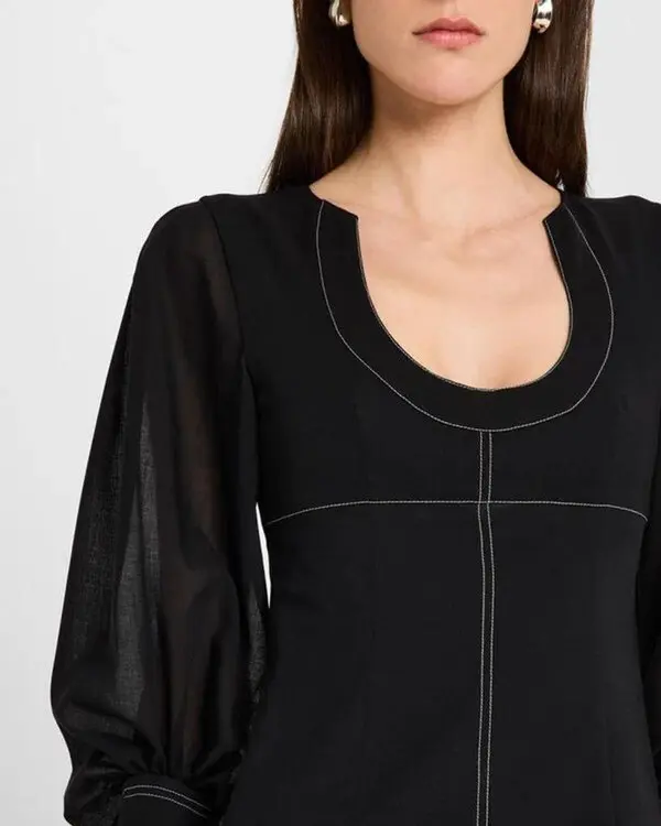 Philosophy Di Lorenzo Serafini Balloon-sleeve Mini Dress