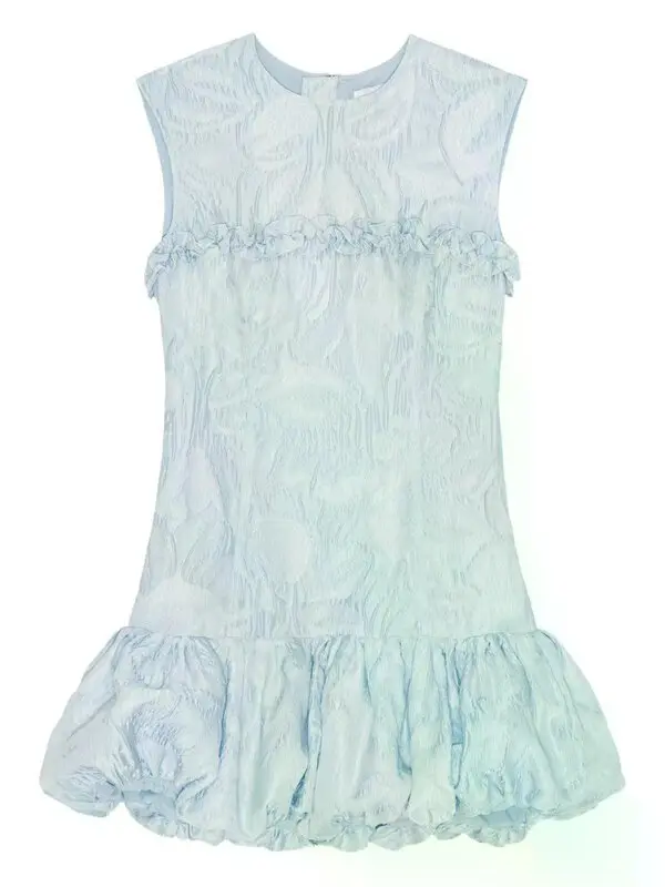 GANNI Cloqué Corset Mini Dress