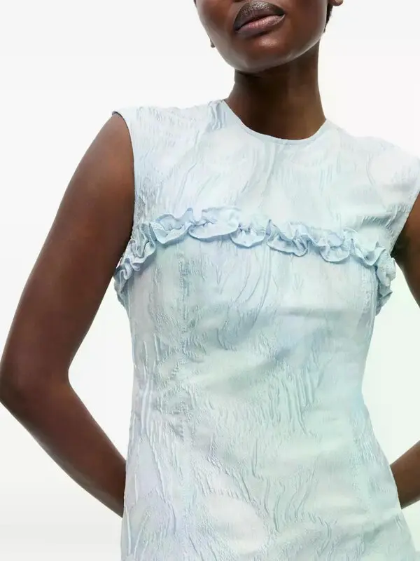 GANNI Cloqué Corset Mini Dress