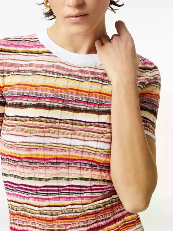 Missoni Striped Knitted T-shirt