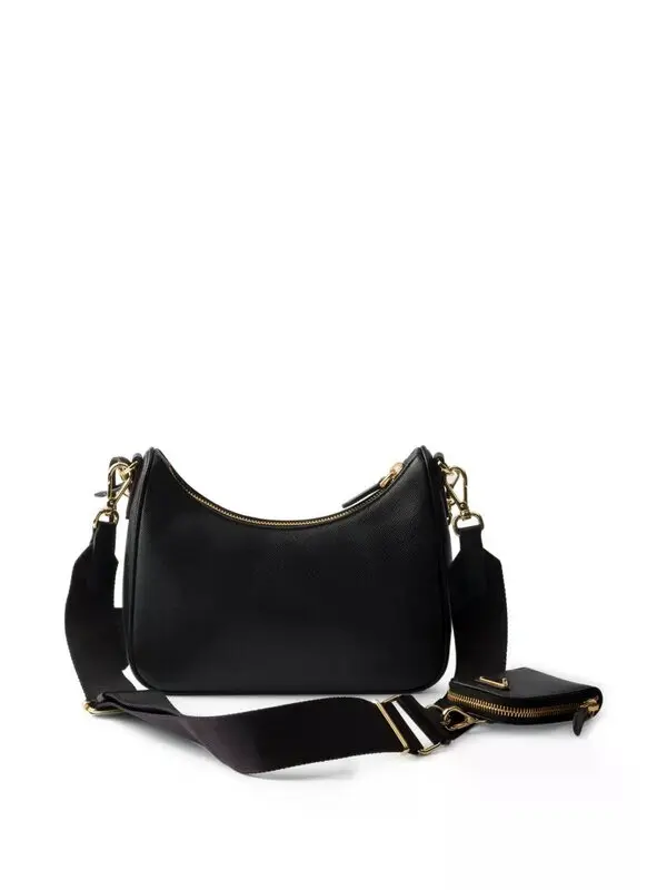 Prada Re-edition 2005 Saffiano Leather Shoulder Bag - Black