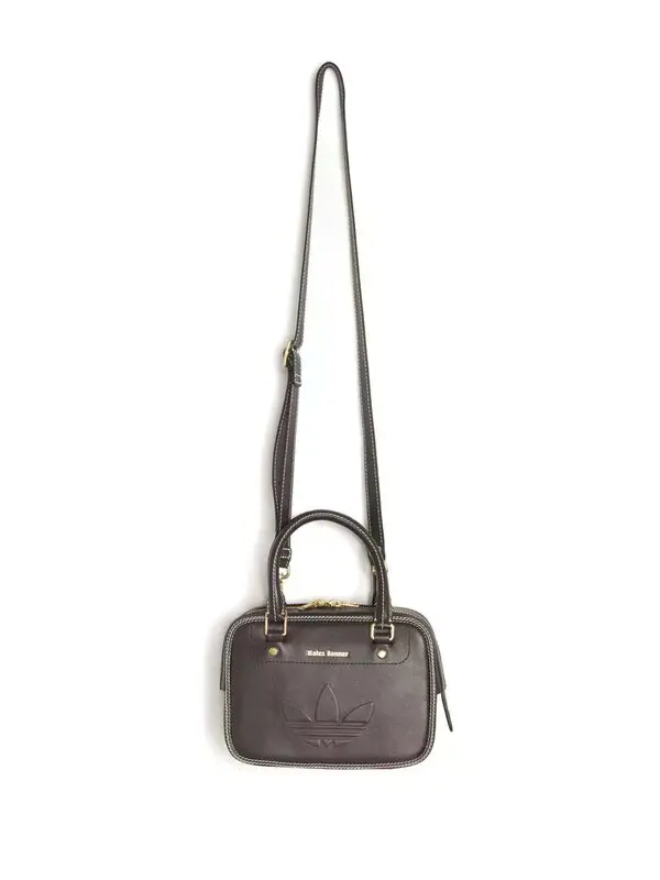 Adidas Small X Wb Logo-debossed Leather Bag