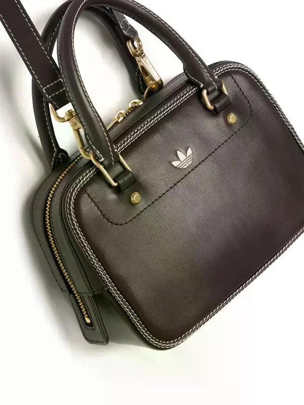 Adidas Small X Wb Logo-debossed Leather Bag