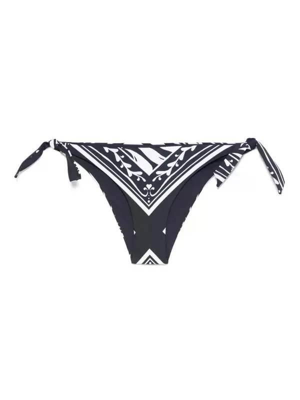 TWINSET Printed Bikini Bottoms - Blue