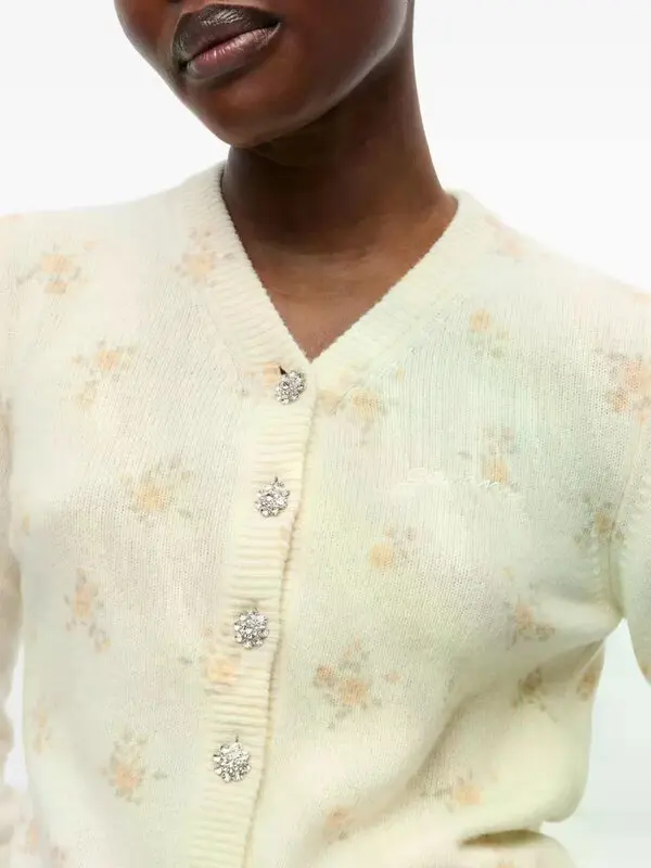 GANNI Floral Cardigan