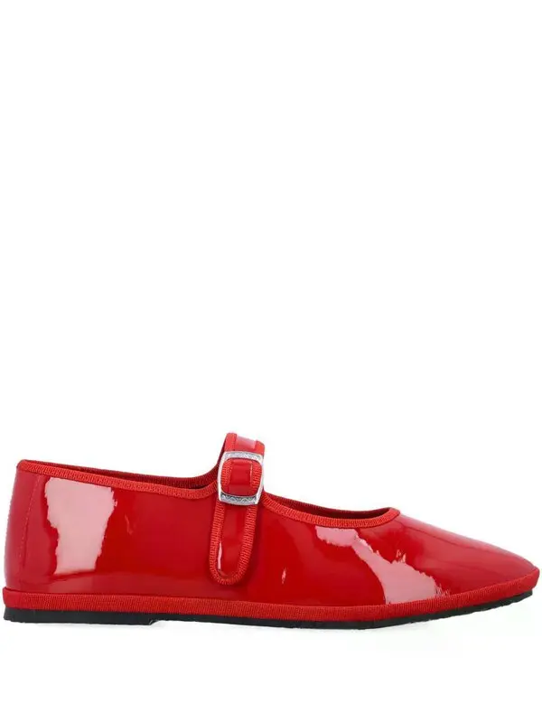 DROGHERIA CRIVELLINI Mary Jane Ballerina Shoes - Red