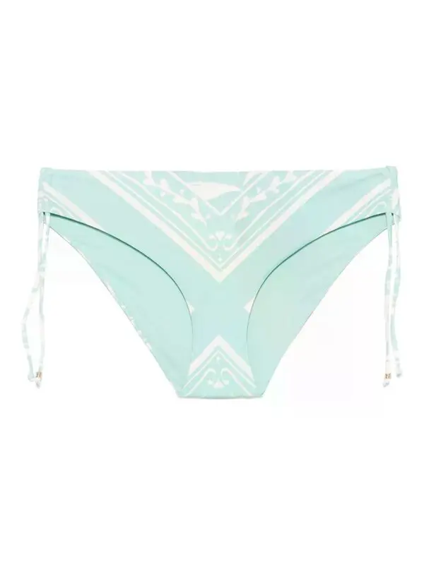TWINSET Printed Bikini Bottom - Green