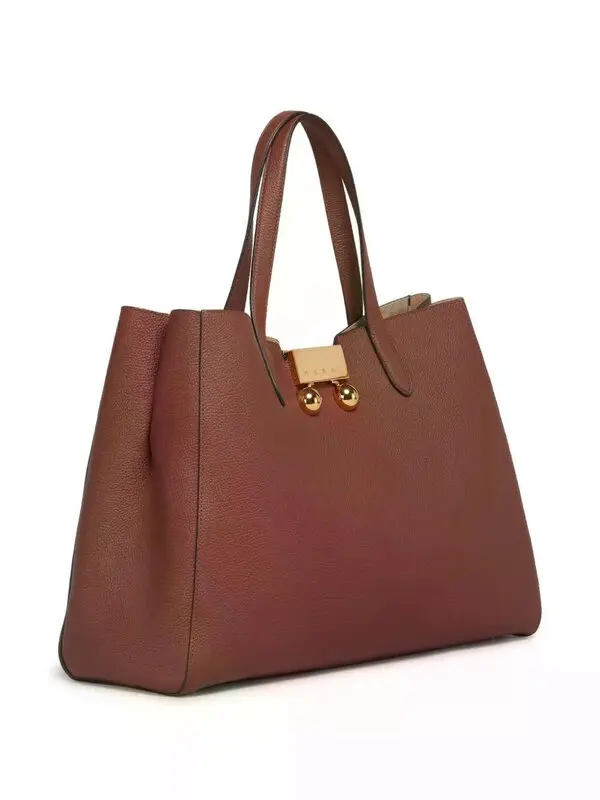 Marni Trunkaroo Medium Tote - Brown