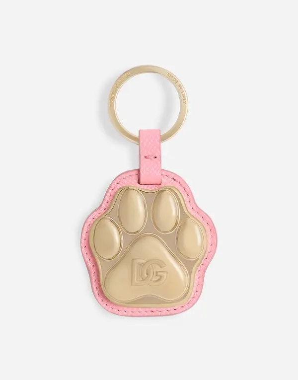 Dolce & Gabbana Calfskin Key Chain - Pink