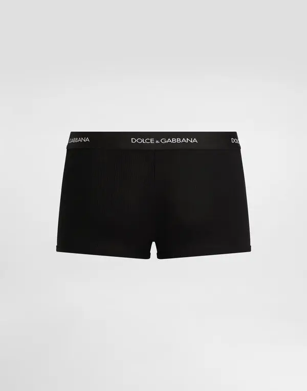 Dolce & Gabbana Cotton Jersey Regular-fit Boxers In A Pack Of Two - Black
