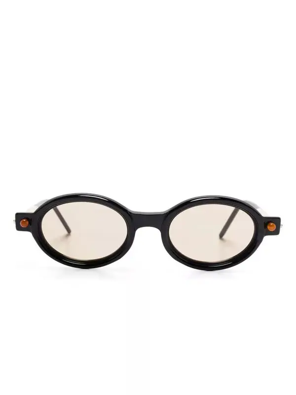 KUBORAUM P6 Round-frame Sunglasses - Black