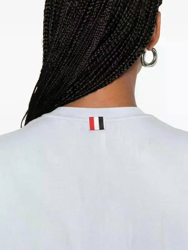 Thom Browne 4 Bar Stripes Jersey T-shirt - Blue