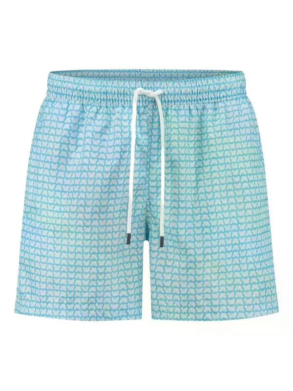 Fedeli Patterned Swim Shorts