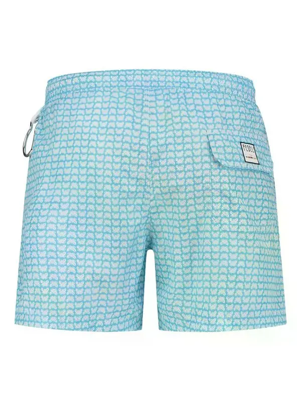 Fedeli Patterned Swim Shorts