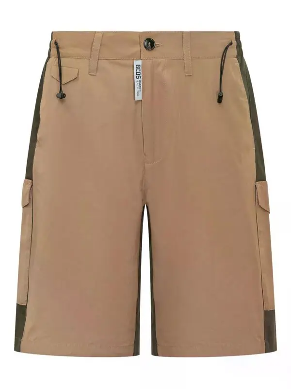 Gcds Panelled Shorts - Neutrals