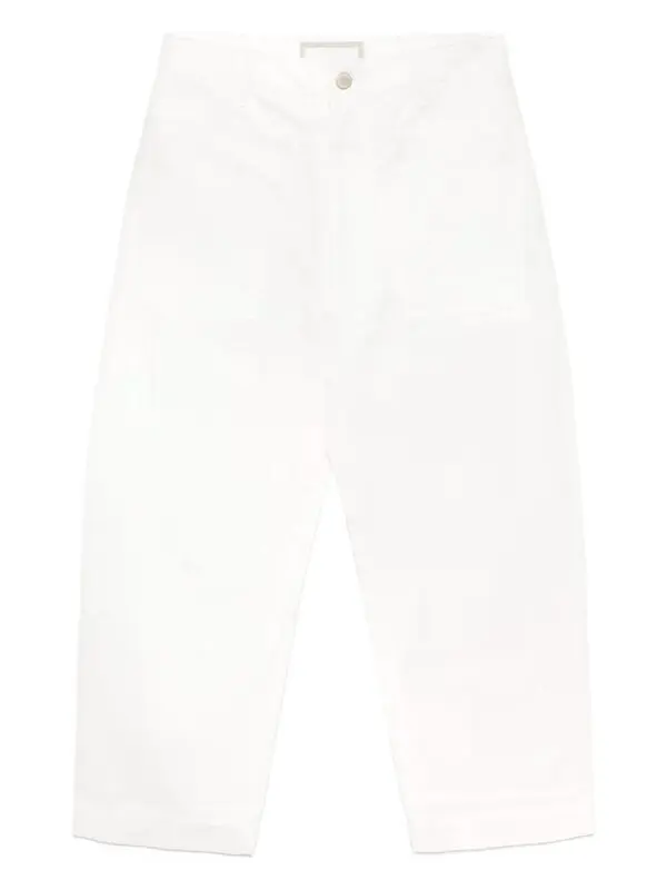 LITKOVSKA Patchwork Tapered Trousers - White