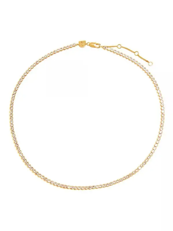 ASTRID & MIYU Gleam Tennis Chain Necklace - Gold