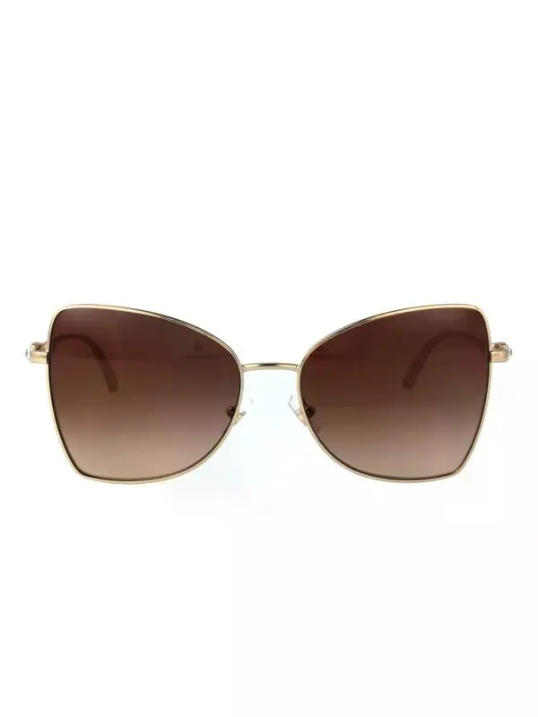 JIMMY CHOO Crystal-embellished Sunglasses - Gold