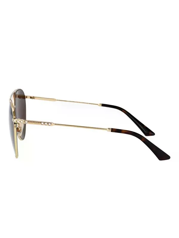 JIMMY CHOO Pilot Sunglasses - Gold
