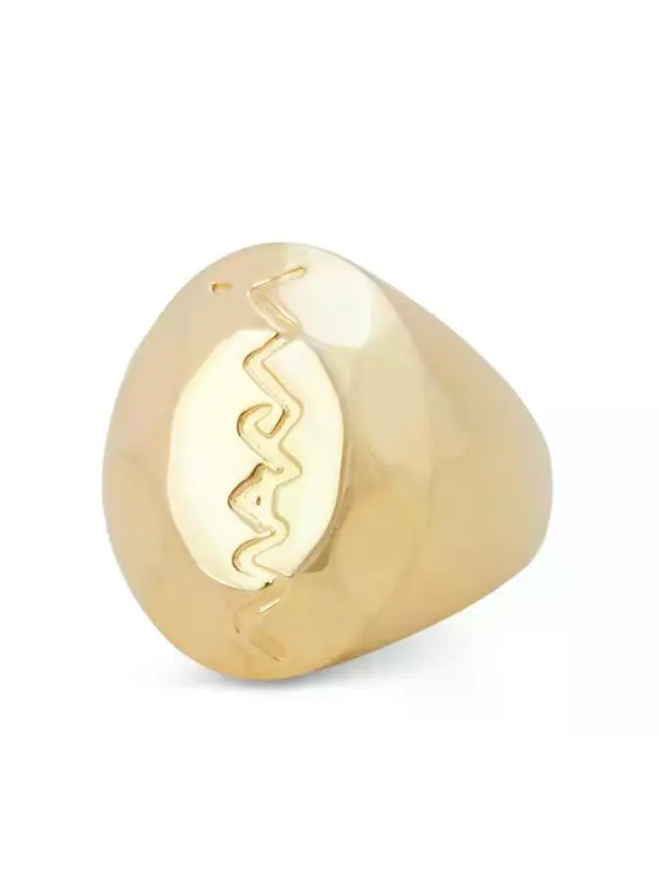 Marni Logo-debossed Ring - Gold