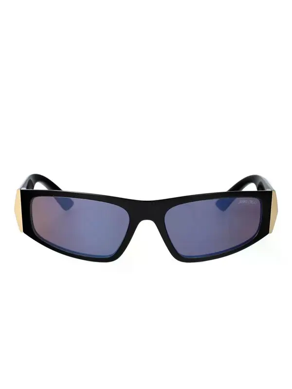 JIMMY CHOO Logo-print Sunglasses - Black