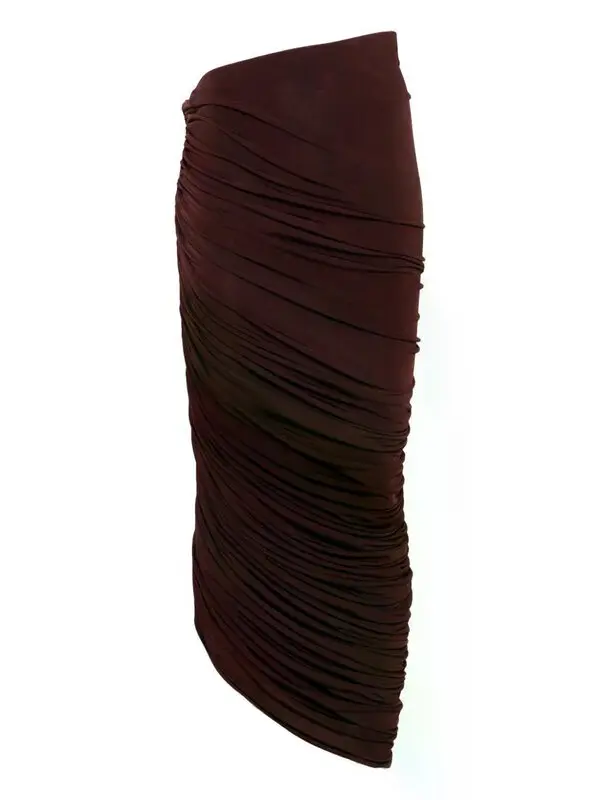 Magda Butrym Asymmetric Maxi Skirt - Red