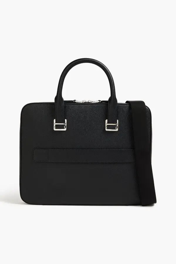 Dunhill Cadogan Pebbled-leather Briefcase - Black